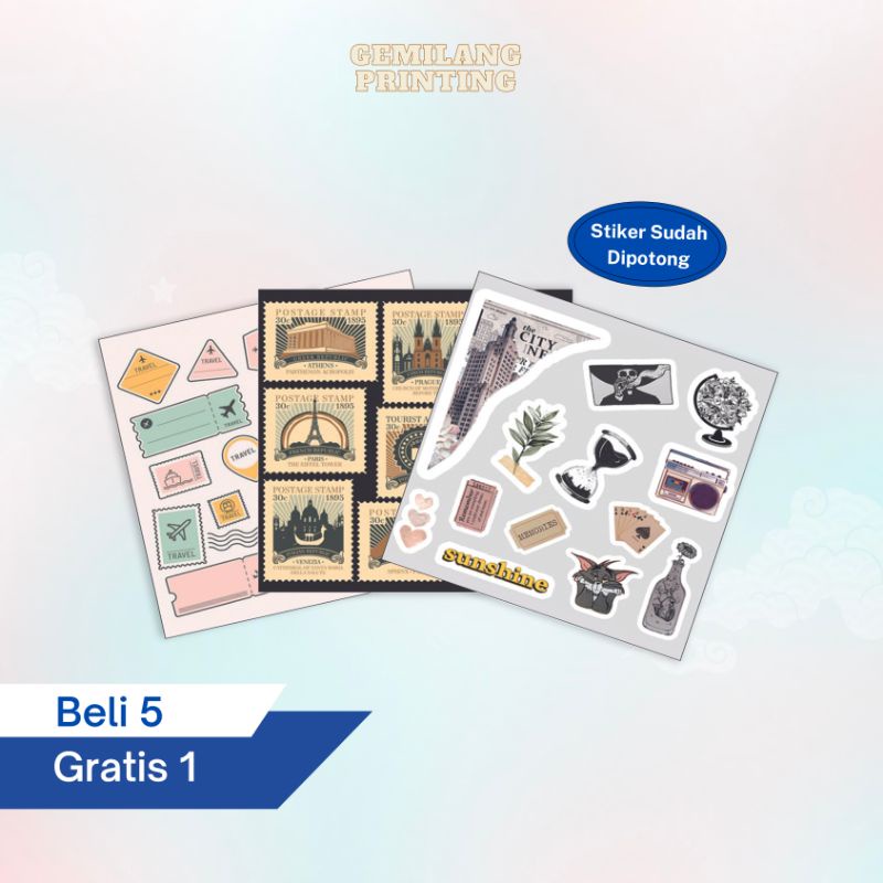 Jual (BISA COD) Stiker Vintage | Stiker Aesthethic | Stiker Tumblr ...