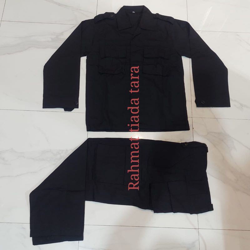 Jual SERAGAM PDL HITAM BRIMOB/SATPAM | Shopee Indonesia