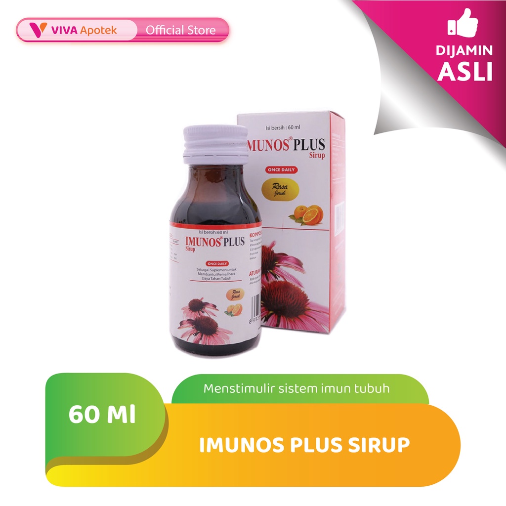 Jual Imunos Plus Sirup Memelihara Daya Tahan Tubuh (60 ml) | Shopee ...