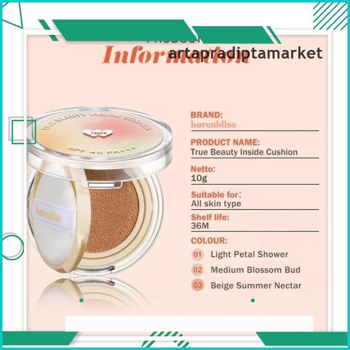 Jual BNB BARENBLISS KOREAN BLOOMATTE TRUE BEAUTY INSIDE CUSHION ! | Shopee Indonesia