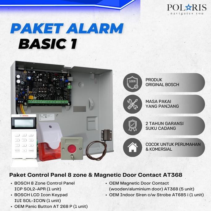 Jual Paket Alarm Bosch Panic Button Sensor Pintu Jendela Anti Maling ...