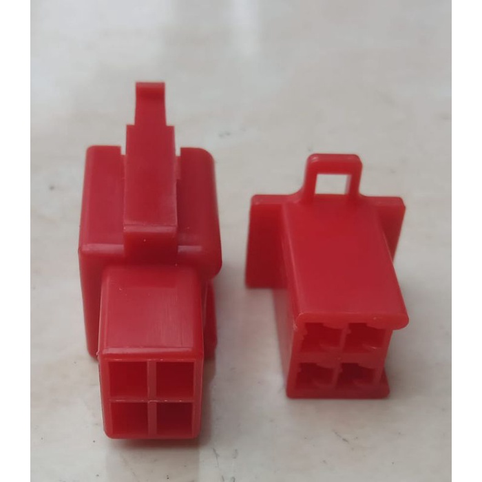 Jual SOKET 4 PIN MERAH TANPA SKUN | Shopee Indonesia