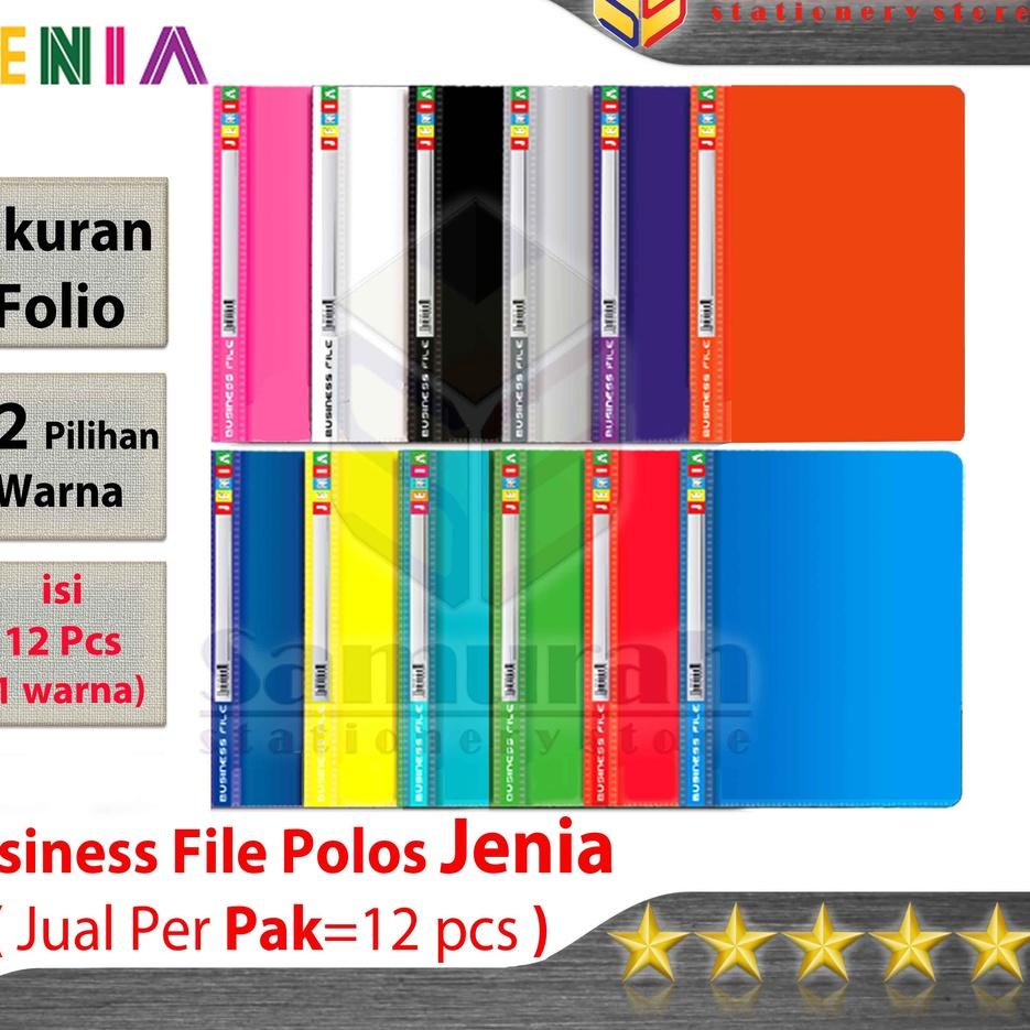 Jual Bermutu Map Business File Polos Folio Jenia ( 1 pak ) isi 12 Pcs ...
