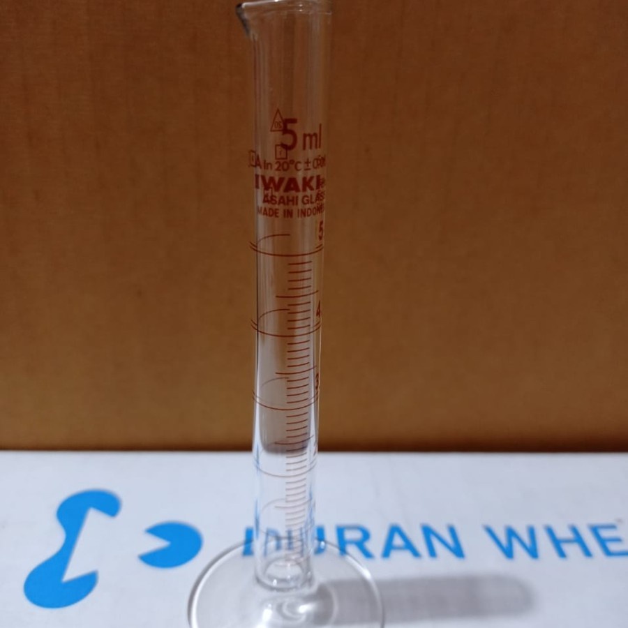 Jual Measuring Cylinder Glass Iwaki 5 ml/Gelas Ukur Kaca 5 ml Iwaki | Shopee Indonesia