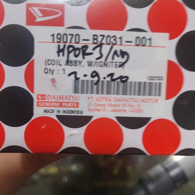 Jual Koil Kuil Coil Grandmax Original Daihatsu 19070-BZ031-001 | Shopee ...