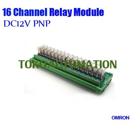 Jual BERGARANSI - 16 CHANNEL OMRON PLC CONTROL PANEL RELAY MODULE G2R-1 ...