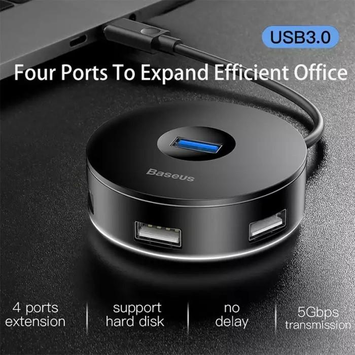 Jual Baseus Round Box USB HUB Type C Male to USB Female Ori Adapter ...