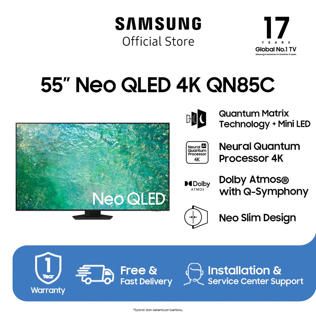 Jual Samsung Smart TV 55 inch Neo QLED 4K QN85C dengan Neural Quantum ...