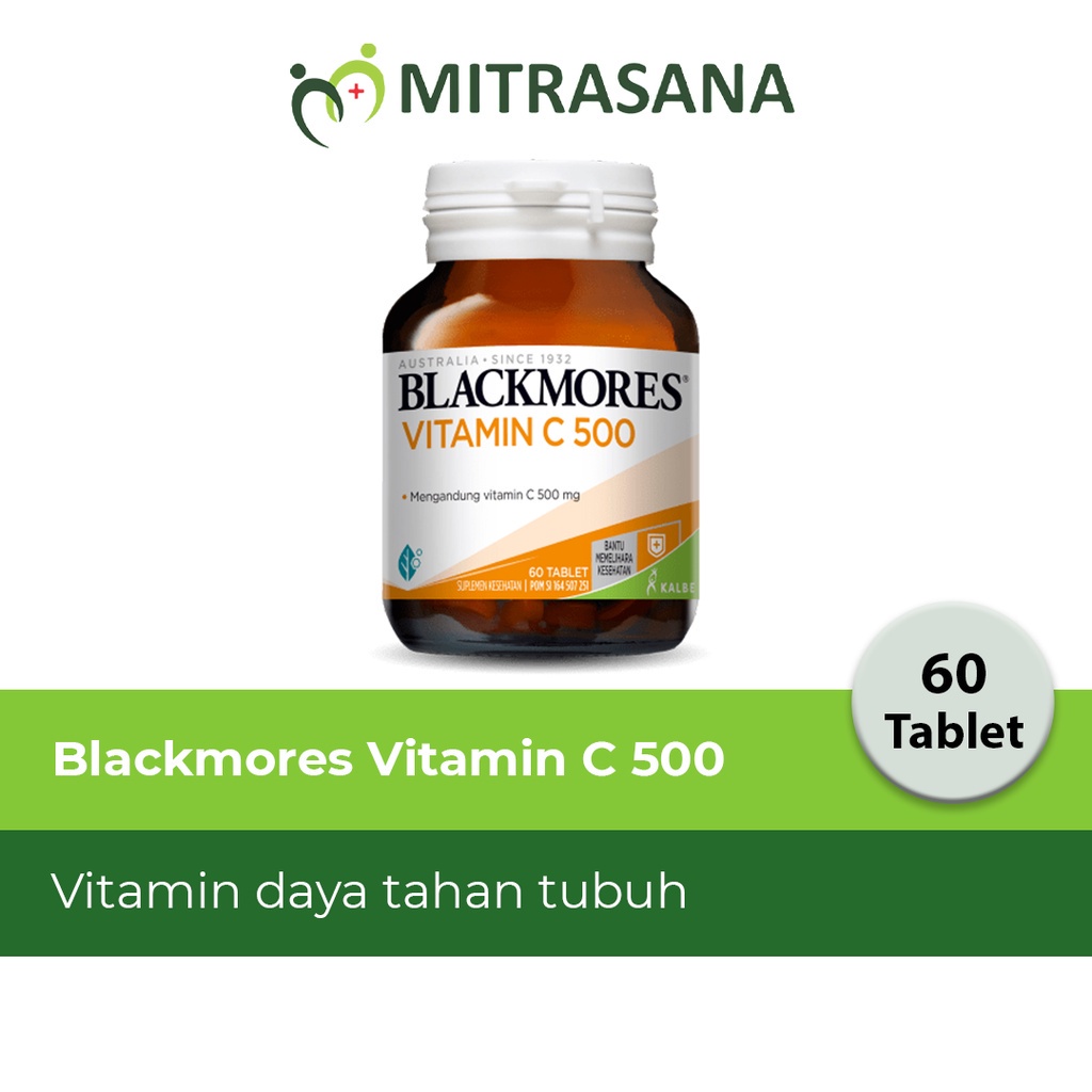 Jual Blackmores Vitamin C 500 mg 60 Tablet - Membantu Memelihara Daya Tahan Tubuh | Shopee Indonesia