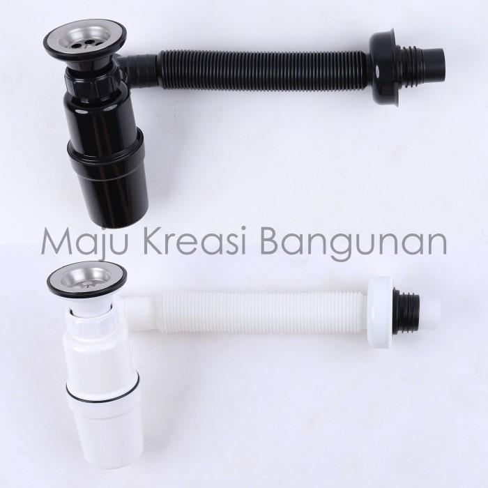 Jual Sifon Botol Fleksibel Pvc Soligen D1W D1B Selang Wastafel Tarik ...