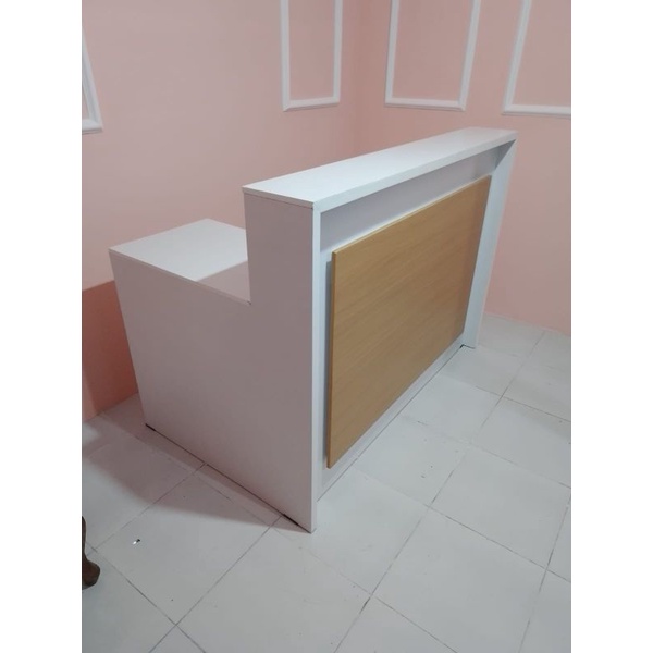 Jual Meja Kasir Toko Minimarket Klinik Resepsionis Minimalis - MKRL11 ...
