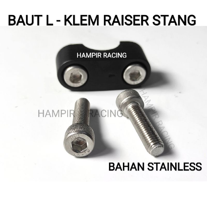 Jual BAUT L CLAMP DUDUKAN STANG NINJA SS S R BAUT L STAINLESS STANG ...