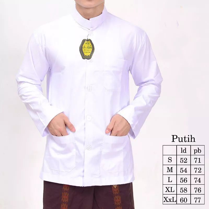 Jual koko model Ammu saku samping / koko model haibah / koko polos saku ...