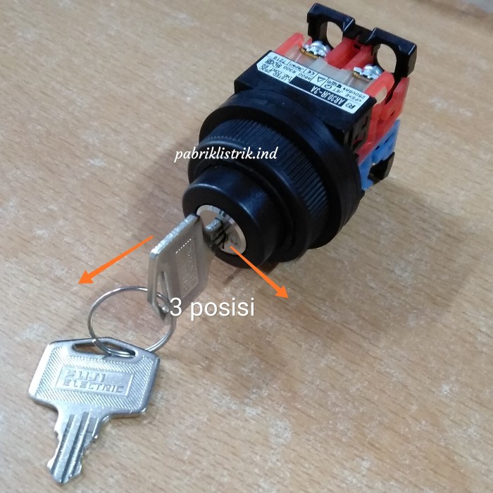 Jual Key switch 3p 3 posisi 30mm AR30JR 3A11A Fuji original AR30 ...