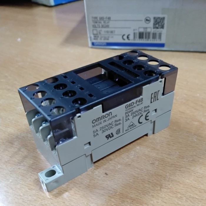 Jual mini relay PLC 4 channel G6D F4B DC24V Omron original G6DF4B 24V ...