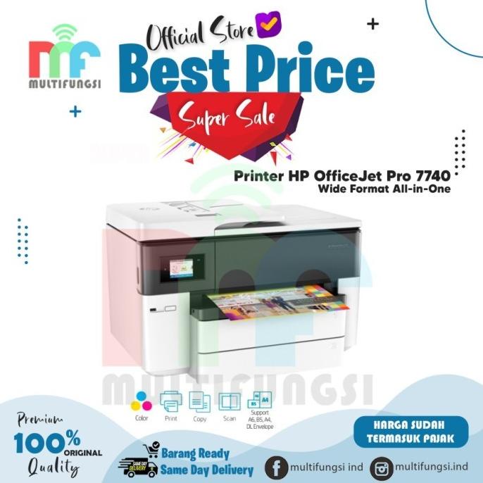 Jual Printer Hp Officejet Pro 7740 Wide Format All-In-One Oj7740 Oj ...