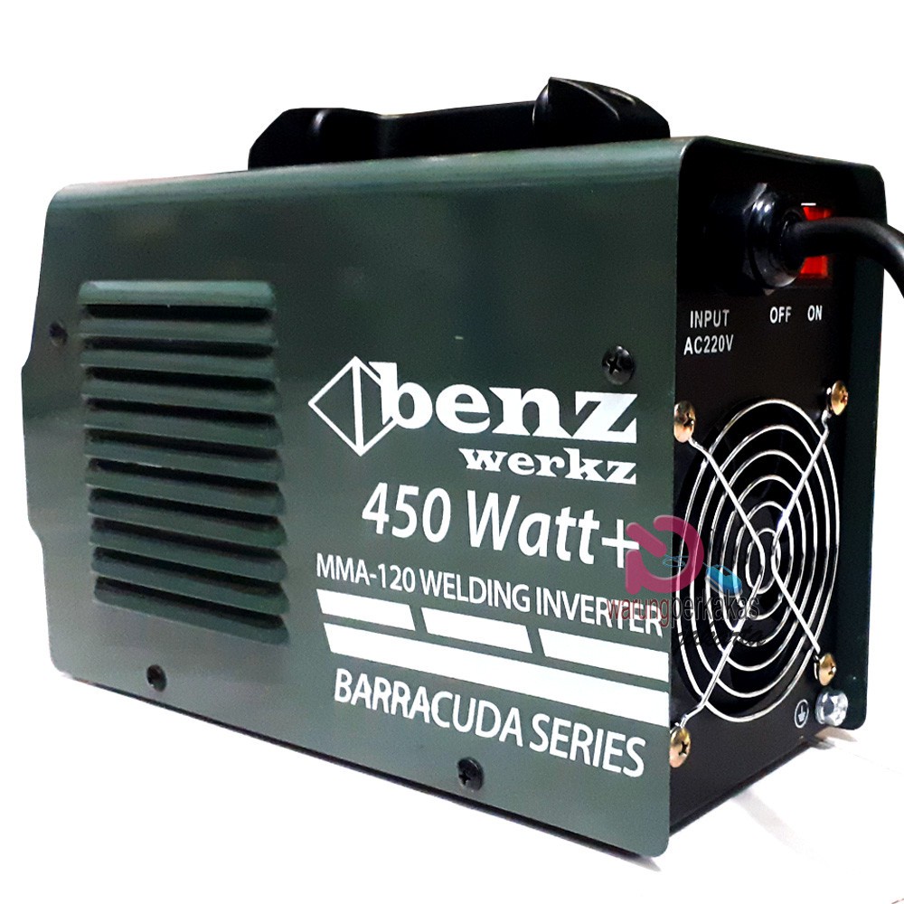 Jual BENZ WERKZ Mesin Las Baracuda Inverter IGBT MMA120A 450 Watt Travo ...