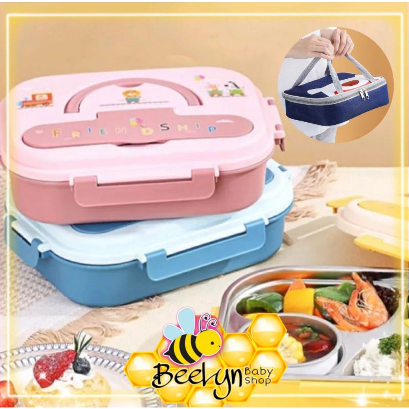 Jual BEELYN - lunch box stainless anak sekolah 316 friendship series ...