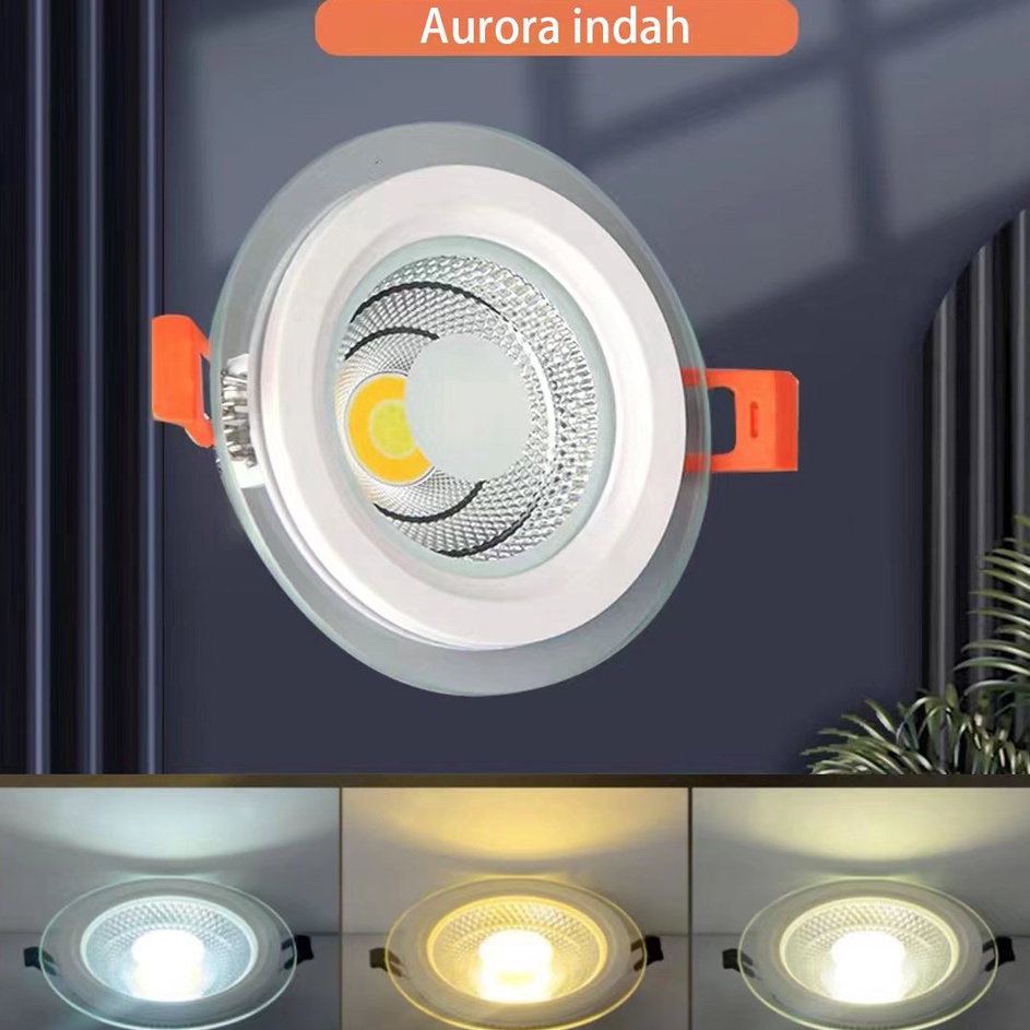Jual Harga LAMPU DOWNLIGHT LED COB 3WARNA 9W+9W/12W+12W/15W+15WATT/ PUTIH KUNING WARMWHITE ...