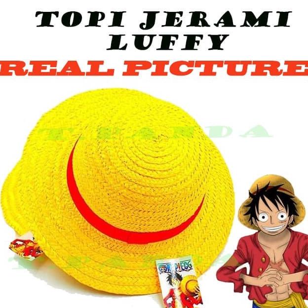 Jual Topi Jerami Mugiwara no Luffy Komik / Anime One Piece Real Picture ...
