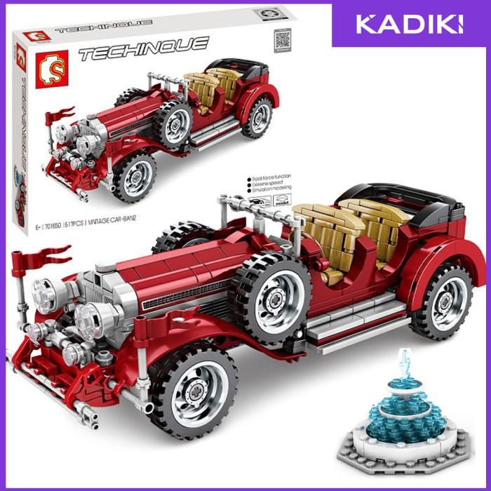 Jual Brick Sembo Mobil Jadul Retro Car Vintage Classic Benz Lego Block ...