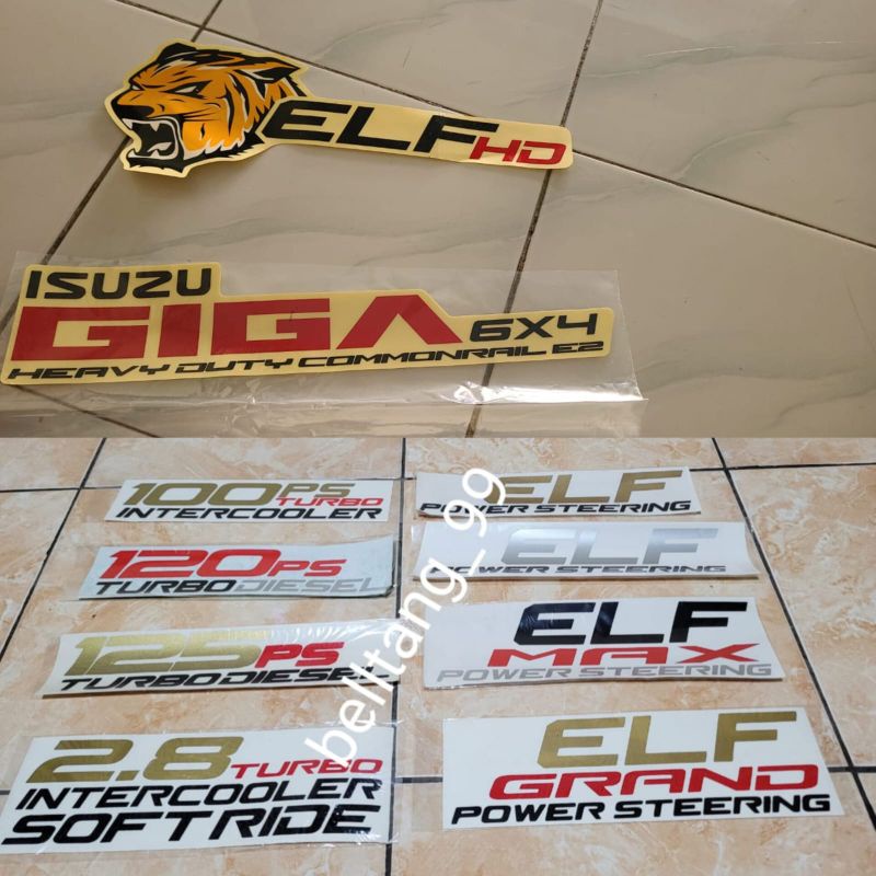 Jual Stiker sticker isuzu elf minibus truk /stiker macan elf hd/stiker ...