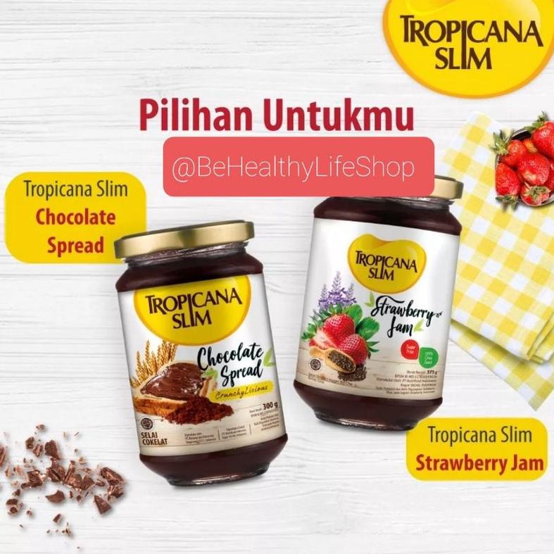 Jual Selai Tropicana Slim Chocolate Spread / Strawberry Spread / Peanut ...