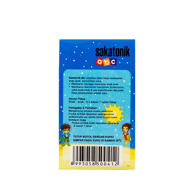 Jual Sakatonik ABC Antariksa Tablet / Vitamin / Daya Tahan Tubuh ...