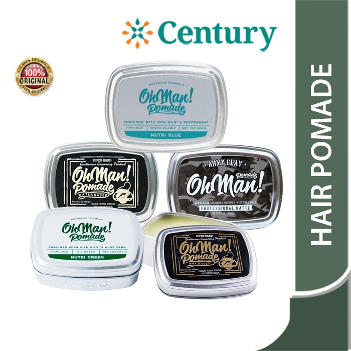 Jual Ohman Pomade / Army Clay 85g / Nutri Blue 85g / Nutri Green 85g ...