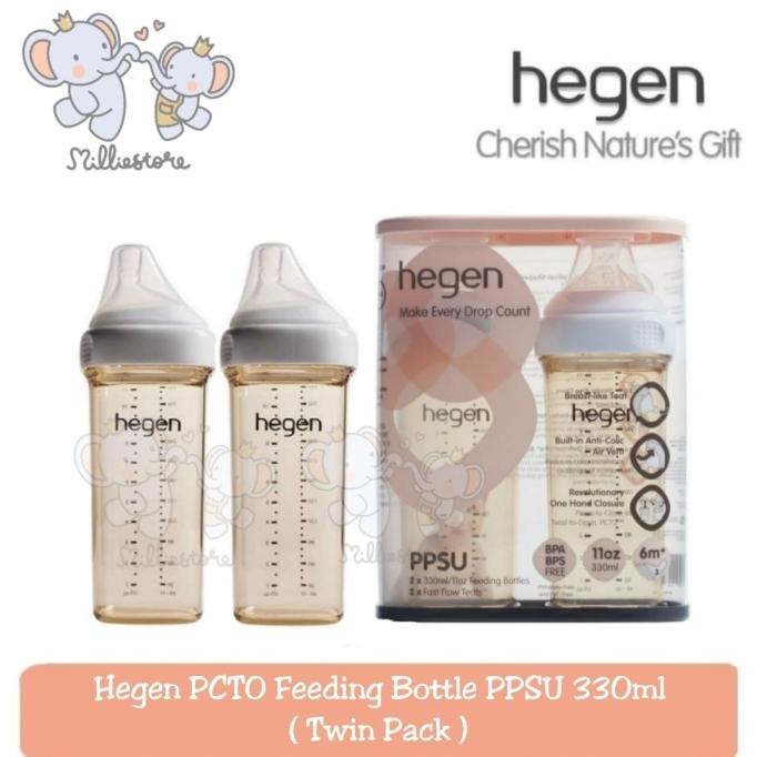 Jual Hegen PCTO 330ml / 11oz Feeding Bottle PPSU 2-pack | Shopee Indonesia