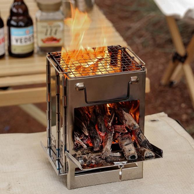 Jual Bbq Stove Kayu Bakar Kompor Api Portable Camping Termurah | Shopee ...