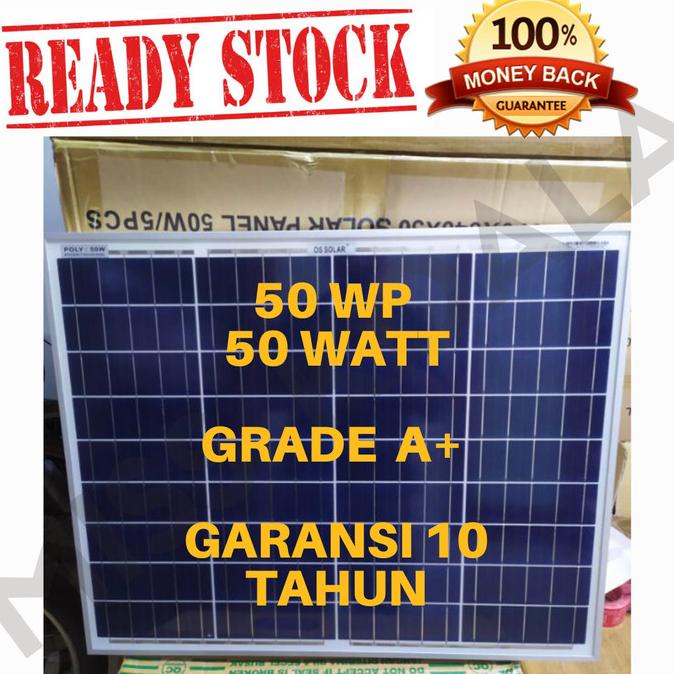 Jual SOLAR PANEL SOLAR CELL PANEL SURYA 50WP 50 WATT 50 WAT POLY PLTS ...