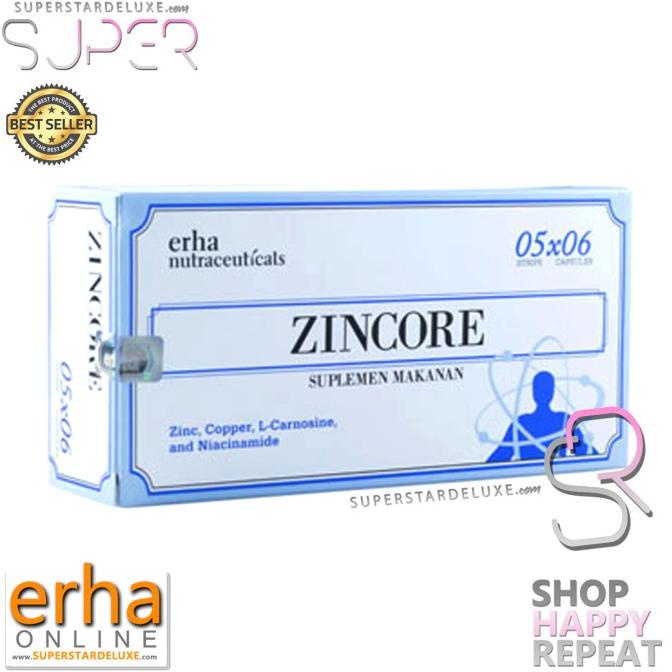 Jual Erha Zincore Box / 30 Kapsul (Suplemen Zinc Kapsul) | Shopee Indonesia