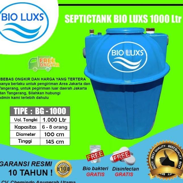 Jual Septic Tank Bio,Biotech, Biofil, BioLuxs Tipe BG 1000 liter ...