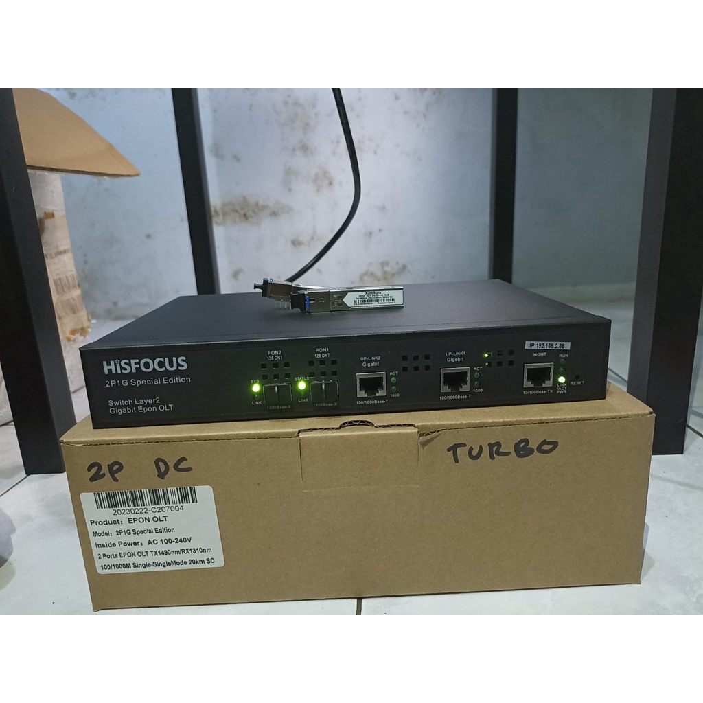Jual OLT 2 PORT EPON HISFOCUS 2P1G SPECIAL EDITION 128 ONU | Shopee ...
