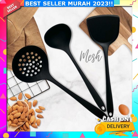 Jual Spatula Set Masak Slotted Tebal Terbaru 2023 Warna Lengkap Stenlis Sotel Stainless Murah ...