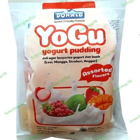 Jual {{{{}}] Jeli agar rasa yoghurt buah DONALD YoGu ypgurt pudding isi ...