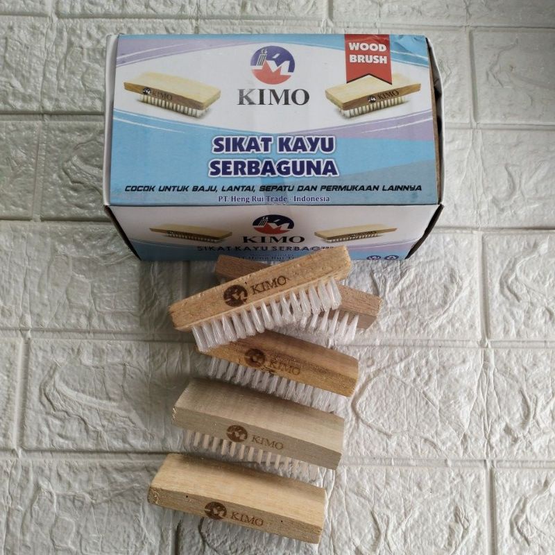 Jual (1box)Sikat Kayu Cuci Baju Pembersih Gagang Kayu Serbaguna Bulu ...