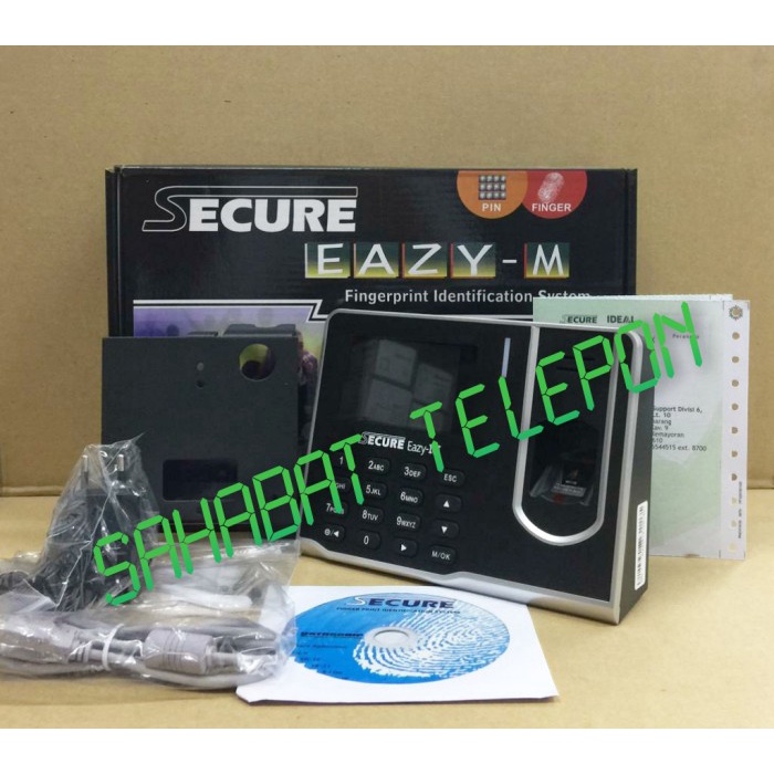 Jual Mesin Absensi Sidik Jari Finger Print Secure Eazy-M | Shopee Indonesia