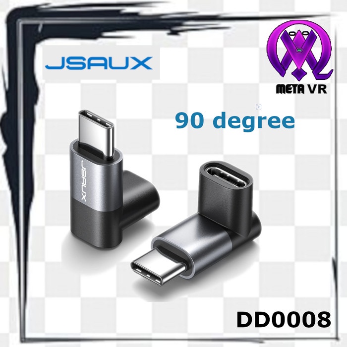 Jual TOP PRODUCT" JSAUX 90 Right Angle USB-C Male to USB-C Female ...