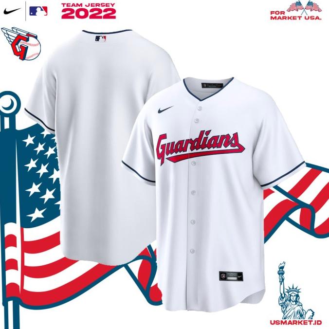 Jual Trend Kaos Jersey Nike Baseball Mlb Cleveland Guardians Home ...