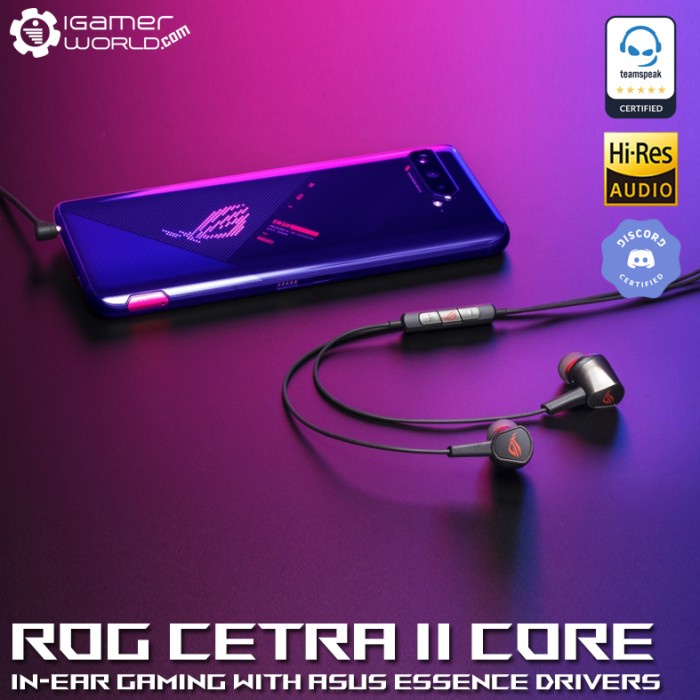 Jual ASUS ROG Cetra II Core / Cetra 2 Core In-ear Gaming Headphone ...