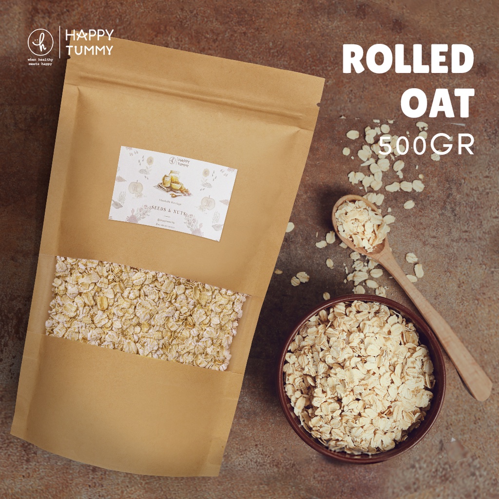 Jual Happy Tummy - Healthy Food Rolled Oat / Gandum Utuh / Gandum Kasar ...