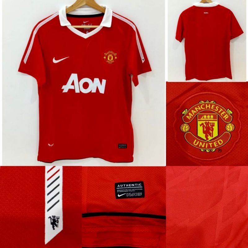 Jual JERSEY RETRO MU HOME 10/11 AON | Shopee Indonesia