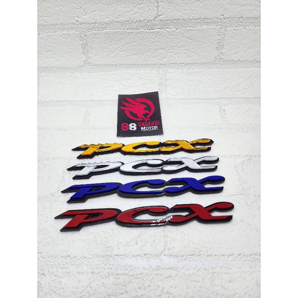 Jual Emblem Akrilik Honda PCX - Emblem Logo PCX free double tape ...