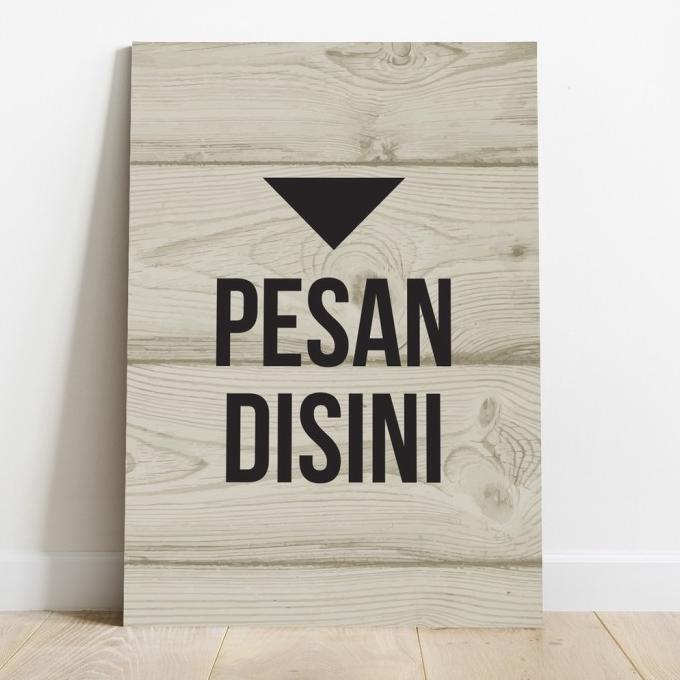 Jual Poster Pesan Disini Order Here Warung Kopi Warkop Cafe Nongkrong ...