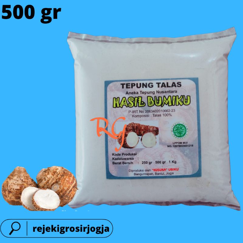 Jual Tepung TALAS Organik kemasan 500 gram | Shopee Indonesia