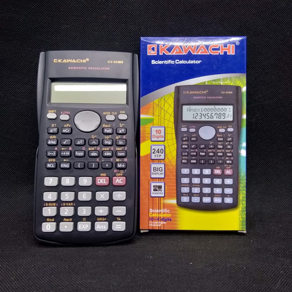Jual Kalkulator Ilmiah Kawachi Kx 351 Ms Scientific Calculator Shopee