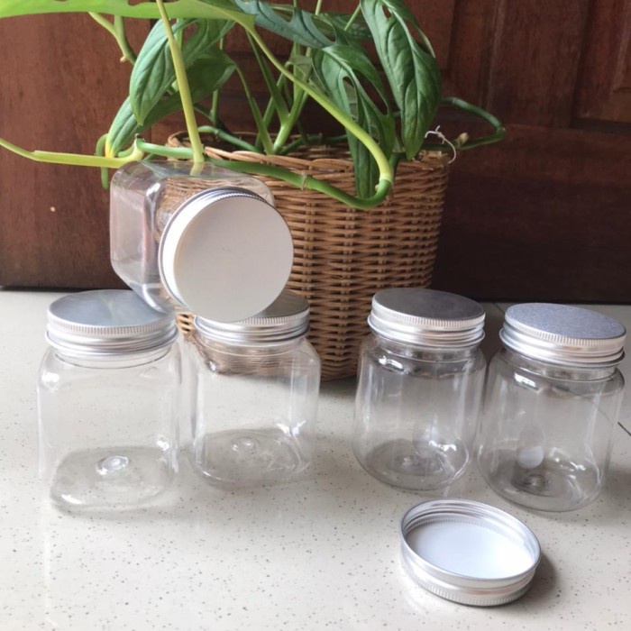 Jual 25Pcs Jar Toples Plastik Alumunium Modern Wadah 150 Ml | Shopee ...