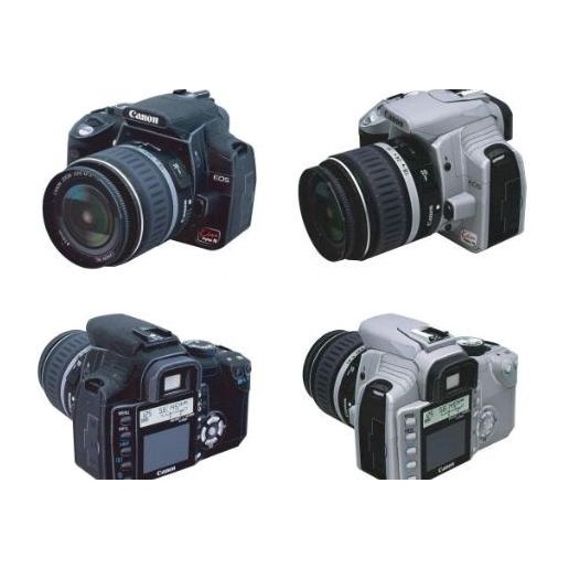 Jual DIY Papercraft Pola Camera Canon EOS 350D Digital SLR Black N ...